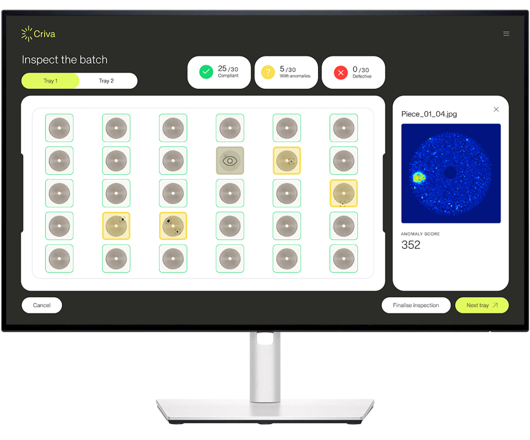 Criva | AI-powered software for defect detection in high end manufacturing